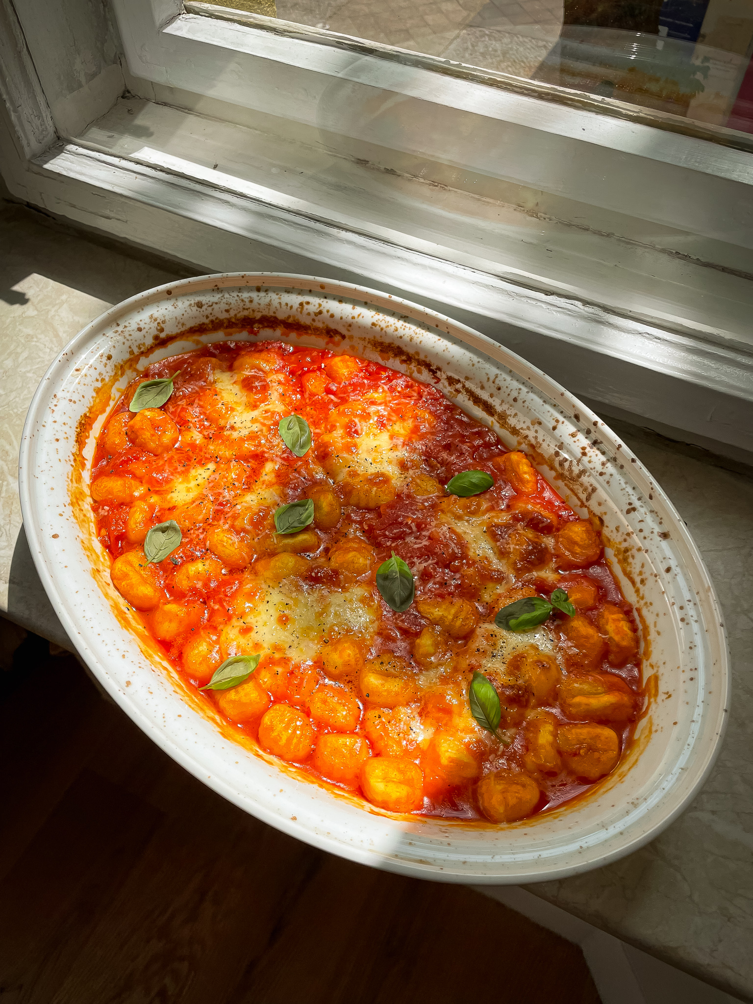 Easy Baked Gnocchi - from a small kitchen