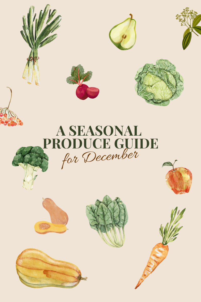 What's in Season? December Produce Guide - from a small kitchen