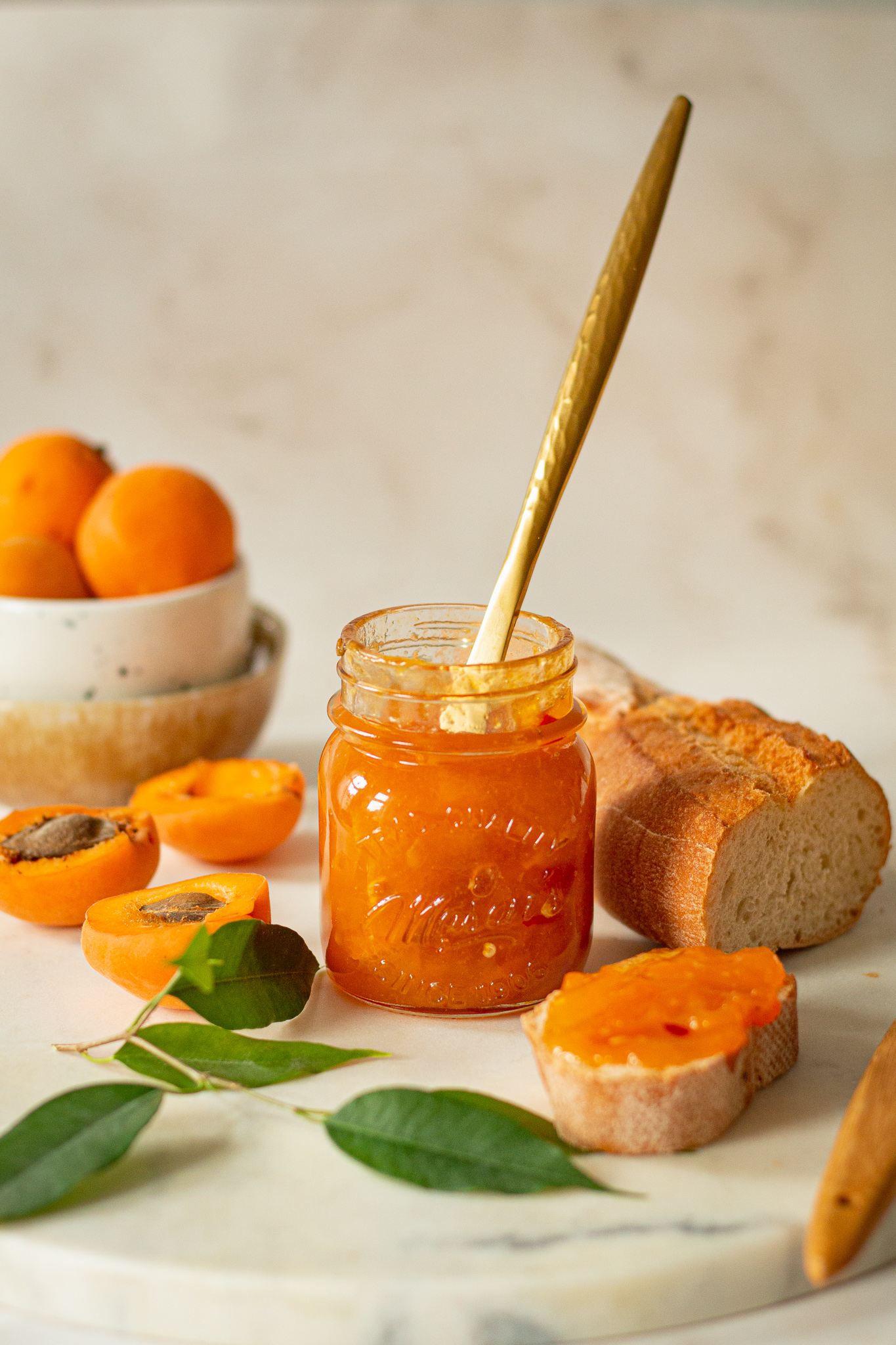 Spicy Apricot Jam - from a small kitchen
